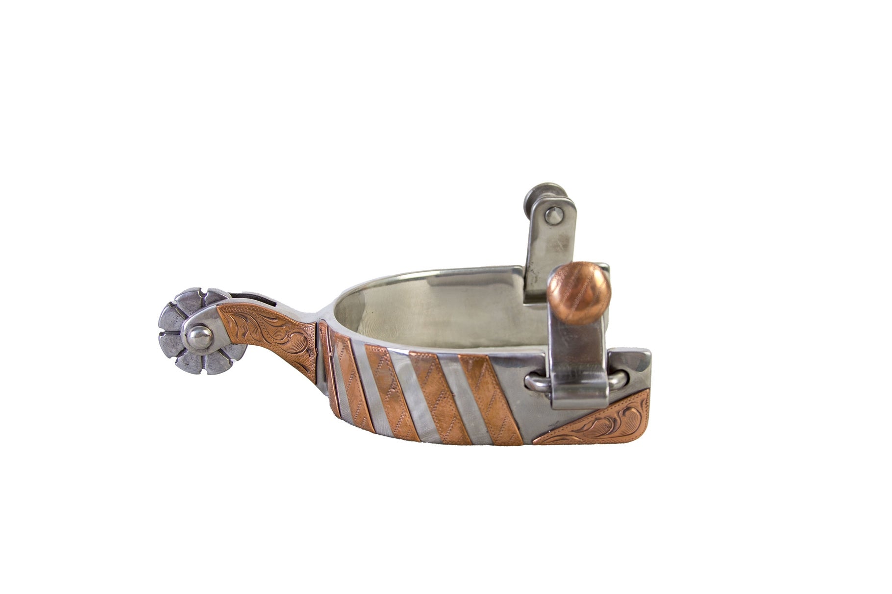 Copper Banded Trim Spur– HorseLoverZ