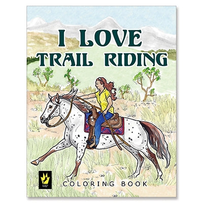 I Love Trail Riding Coloring Book – HorseLoverZ