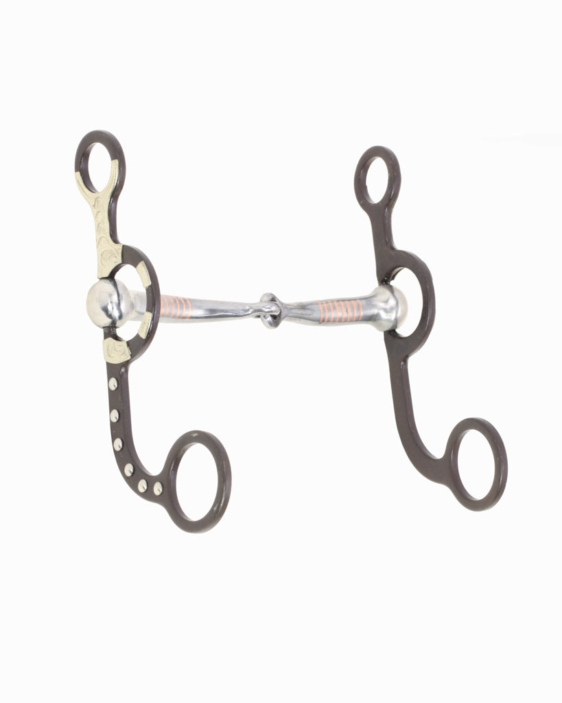 Western AT Silver Dot Snaffle Argentine Bit – HorseLoverZ