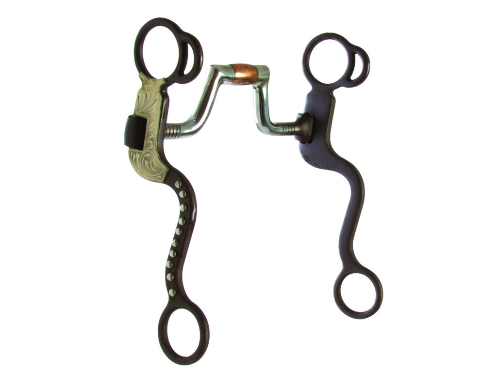 Western AT Silver Dot Square Port S-Shank Bit– HorseLoverZ