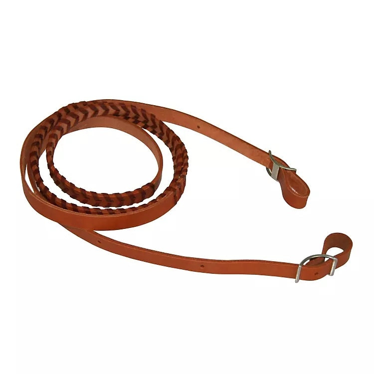 Western Laced Leather Roping Rein– HorseLoverZ