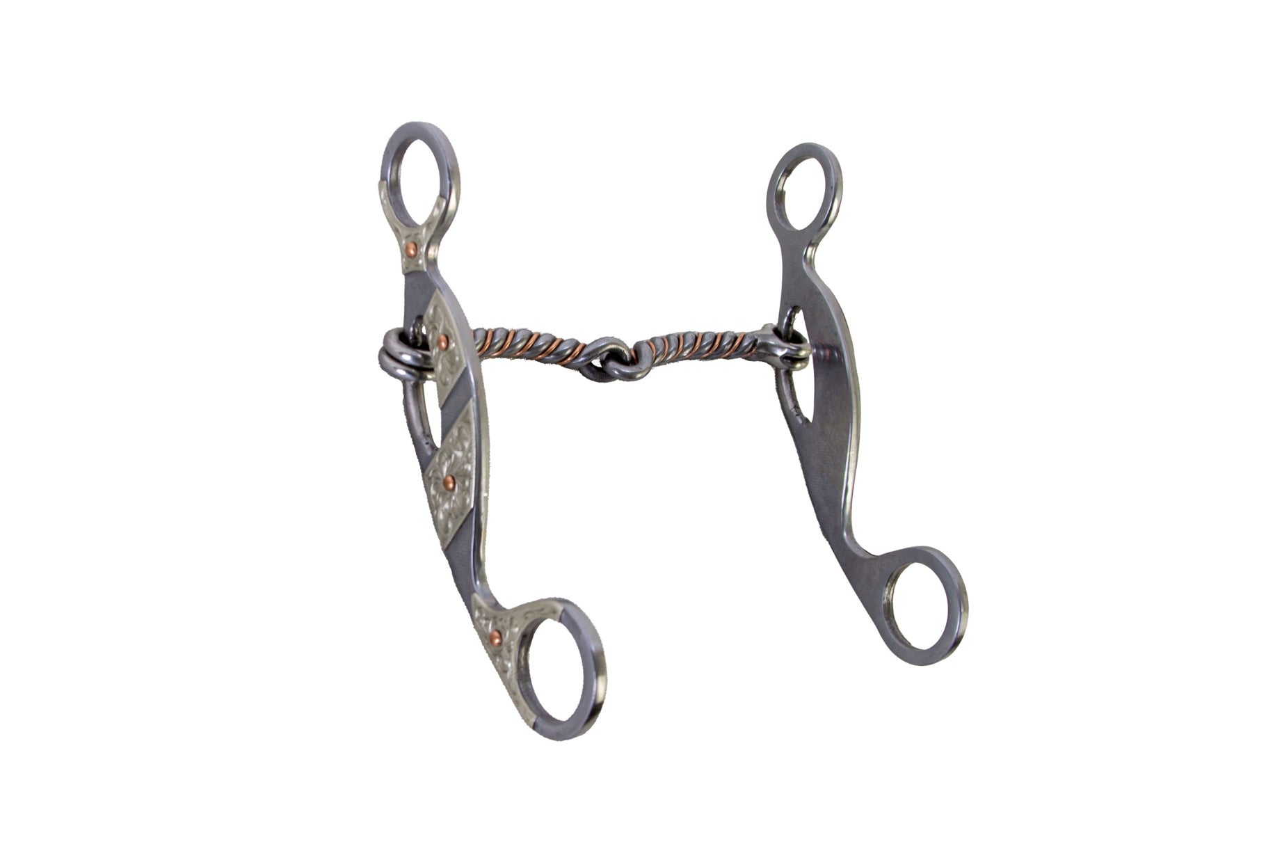 Twisted Snaffle Gag Bit with Floral Trim– HorseLoverZ
