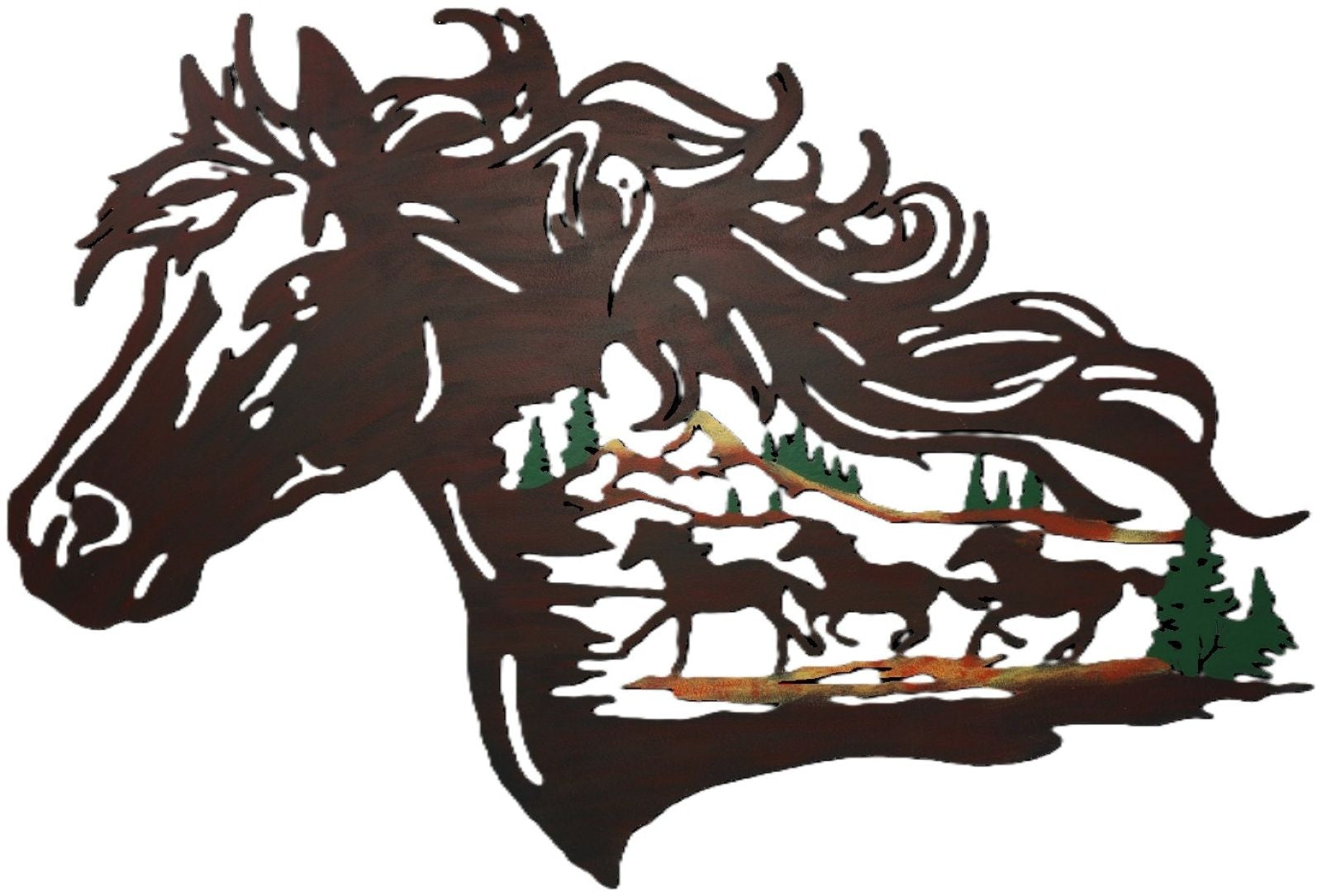 Gift Corral Horse Sign with Color Scene– HorseLoverZ