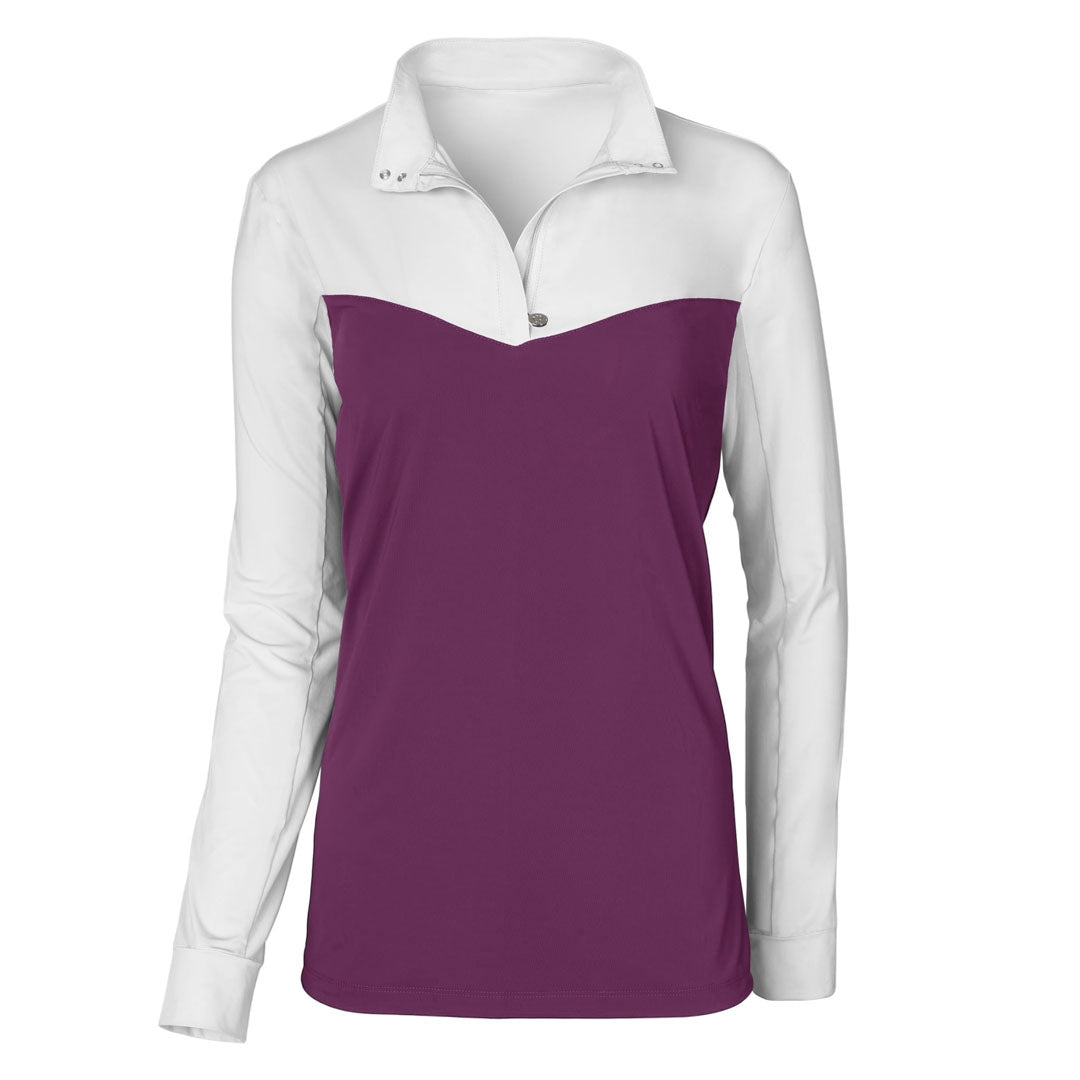 Dapplebay Lady 1/4 Zip Long Sleeve Show Top– HorseLoverZ