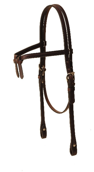 Tory Leather 5/8" Brow Knot Headstall - Buckles & Chicago Screws ...