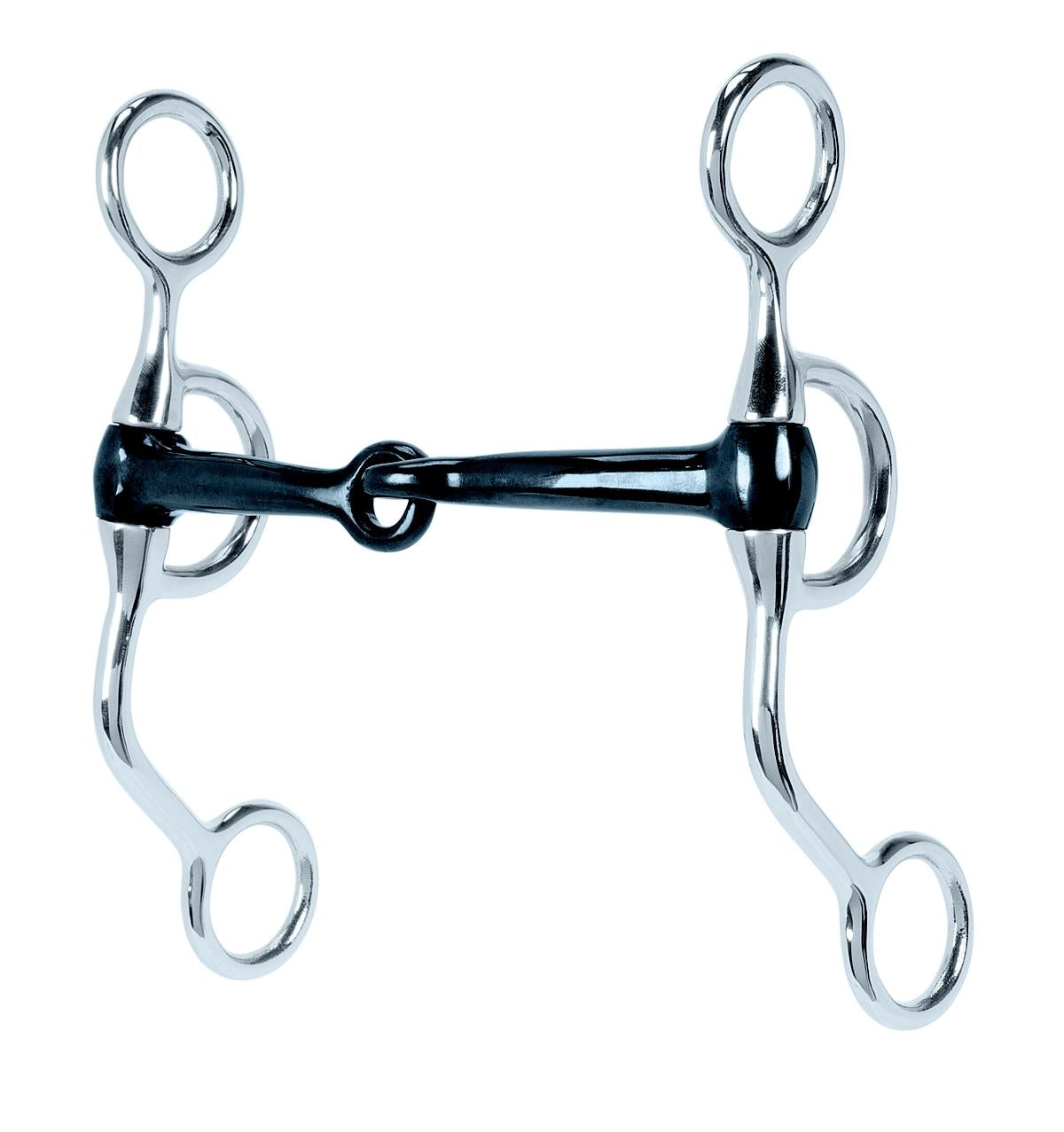 Weaver Leather Prof Argentine Shank Snaffle With Copper– HorseLoverZ