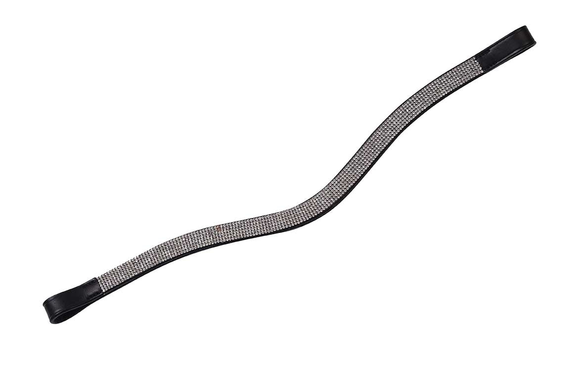 Collegiate Curved Silver Chain Browband– HorseLoverZ