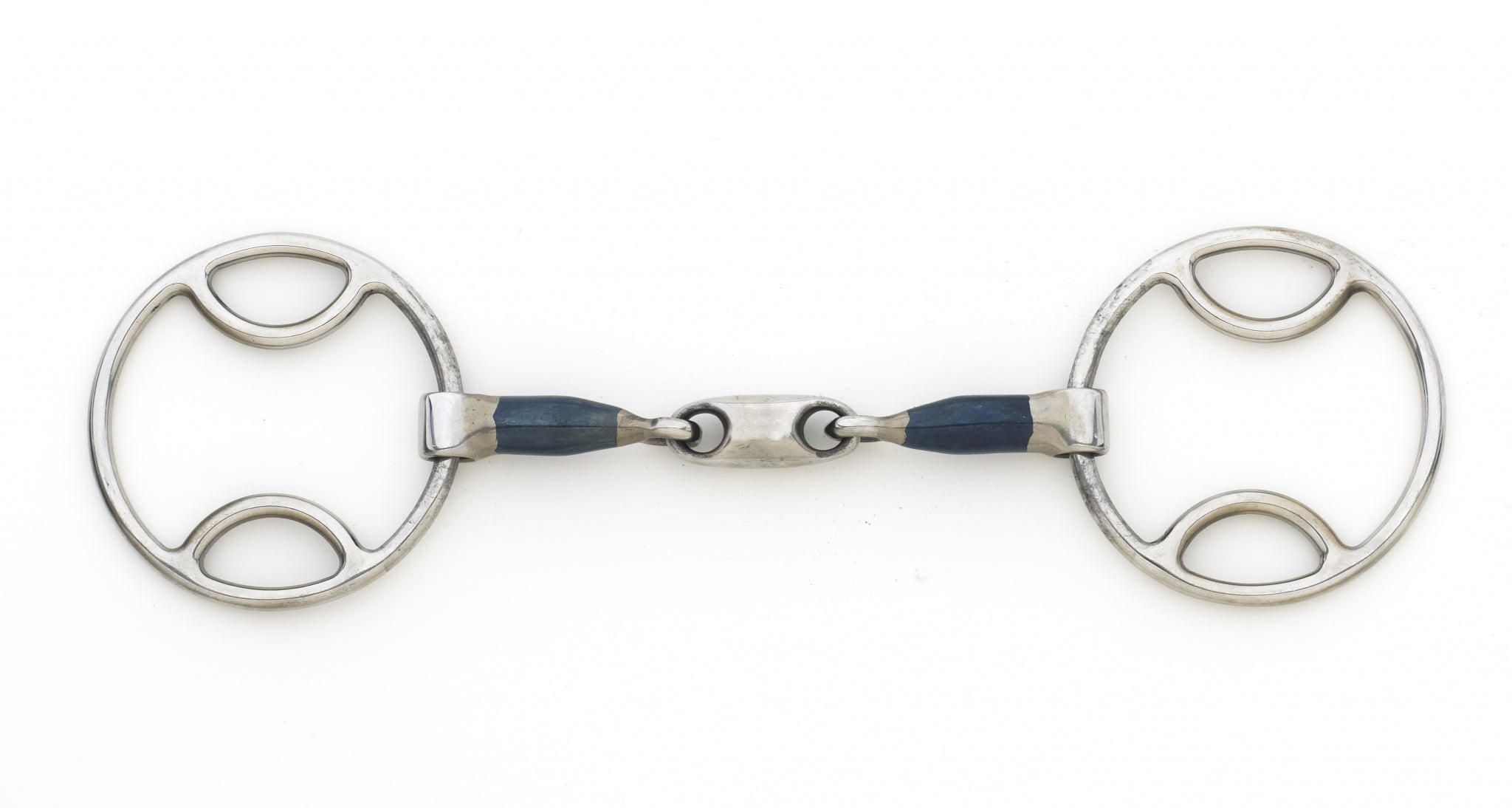 Centaur Blue Steel Oval Link Loop Ring Gag– HorseLoverZ