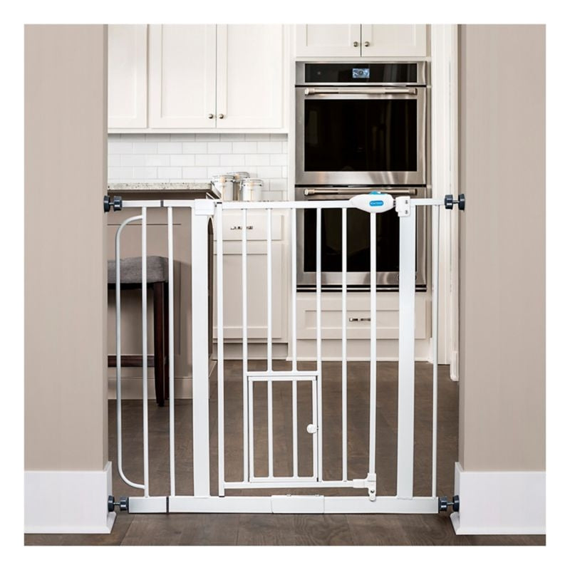 Extra Wide Walk Thru Gate with Pet Door 29-36.5"– HorseLoverZ