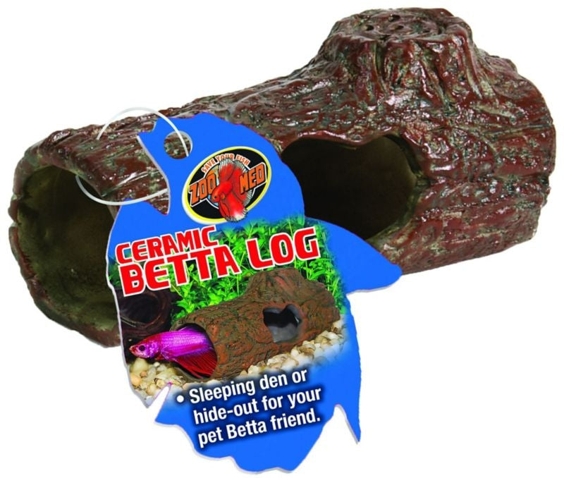 Zoo Med Ceramic Betta Log– HorseLoverZ